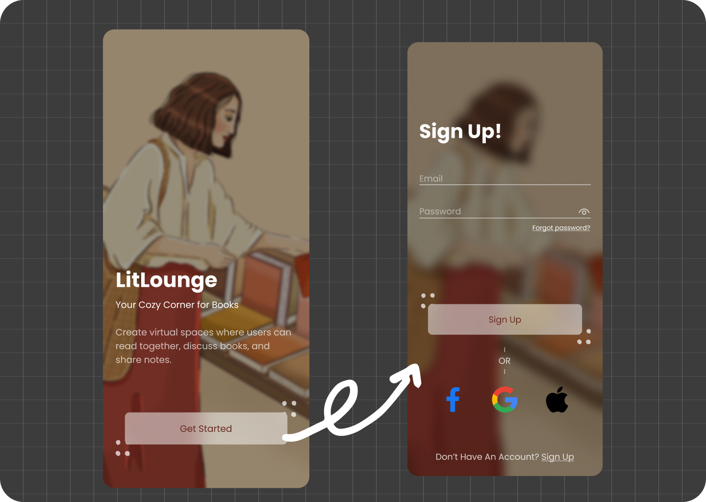 #001 Daily ui Sign Up page by Mahdieh Gachuyi on Dribbble
