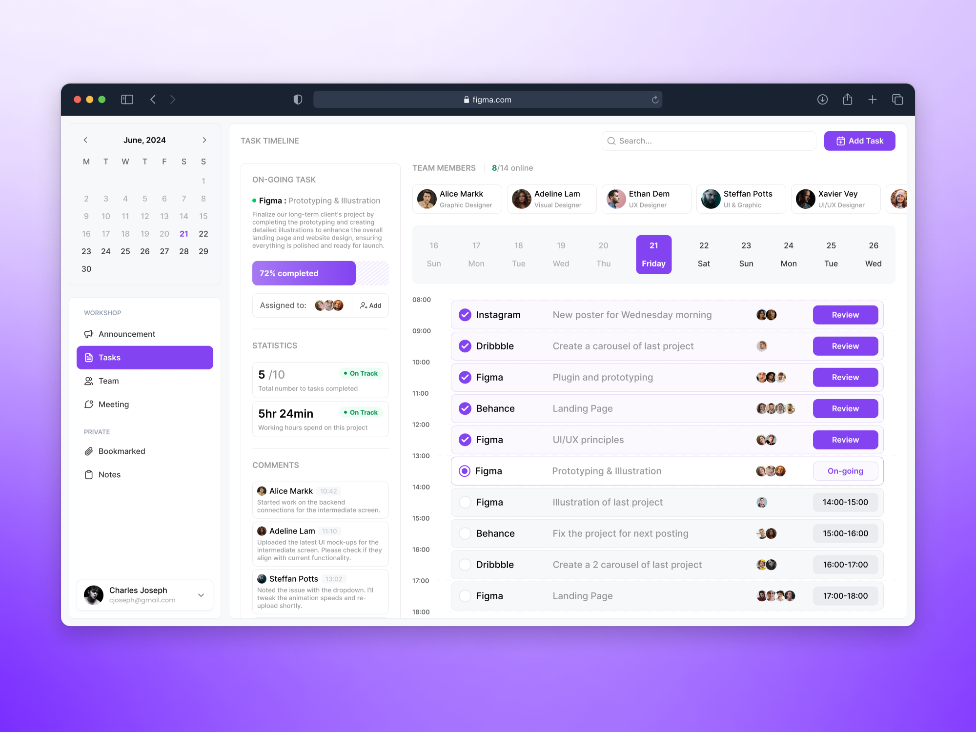Team Availability and Scheduling by Drool on Dribbble