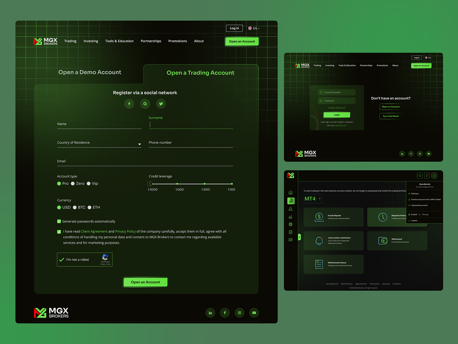 Trading website UI/UX - Concept Design 💰💸 by uiux.mina on Dribbble