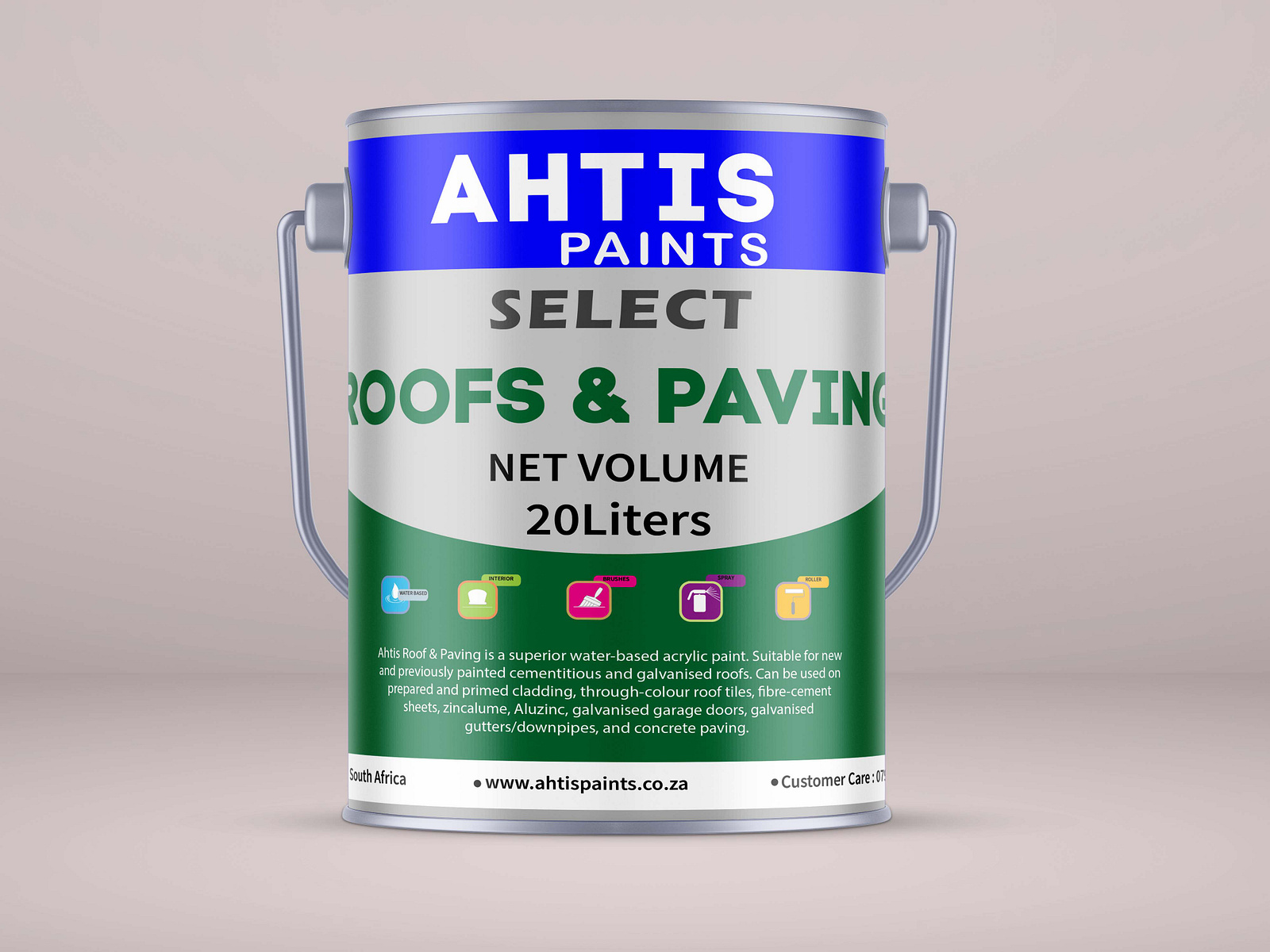 Gallon paint label and packaging design by Hayat Kanwal on Dribbble