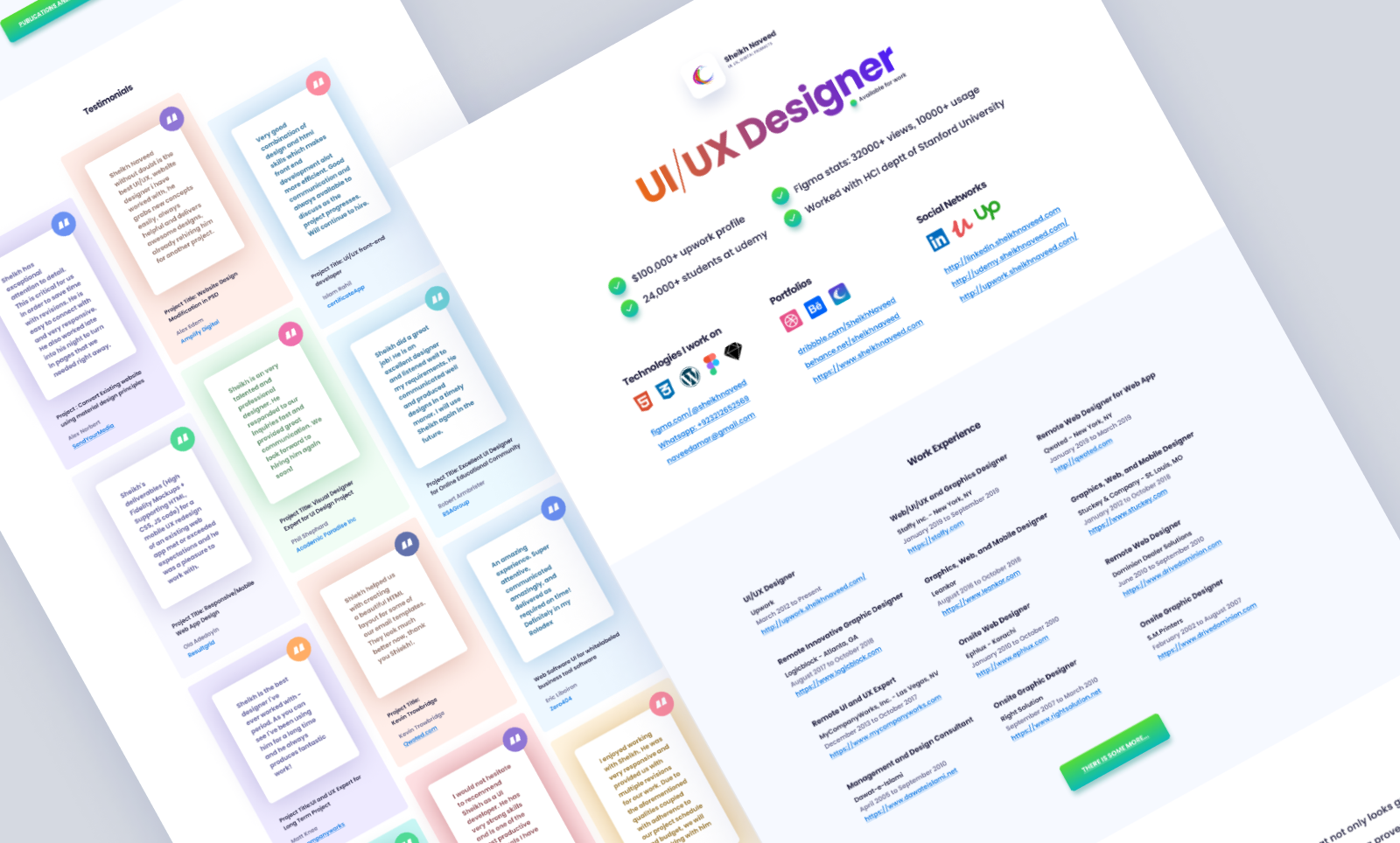 Resume for UI/UX Designers by Sheikh Naveed - Expert UI/UX Designer and ...