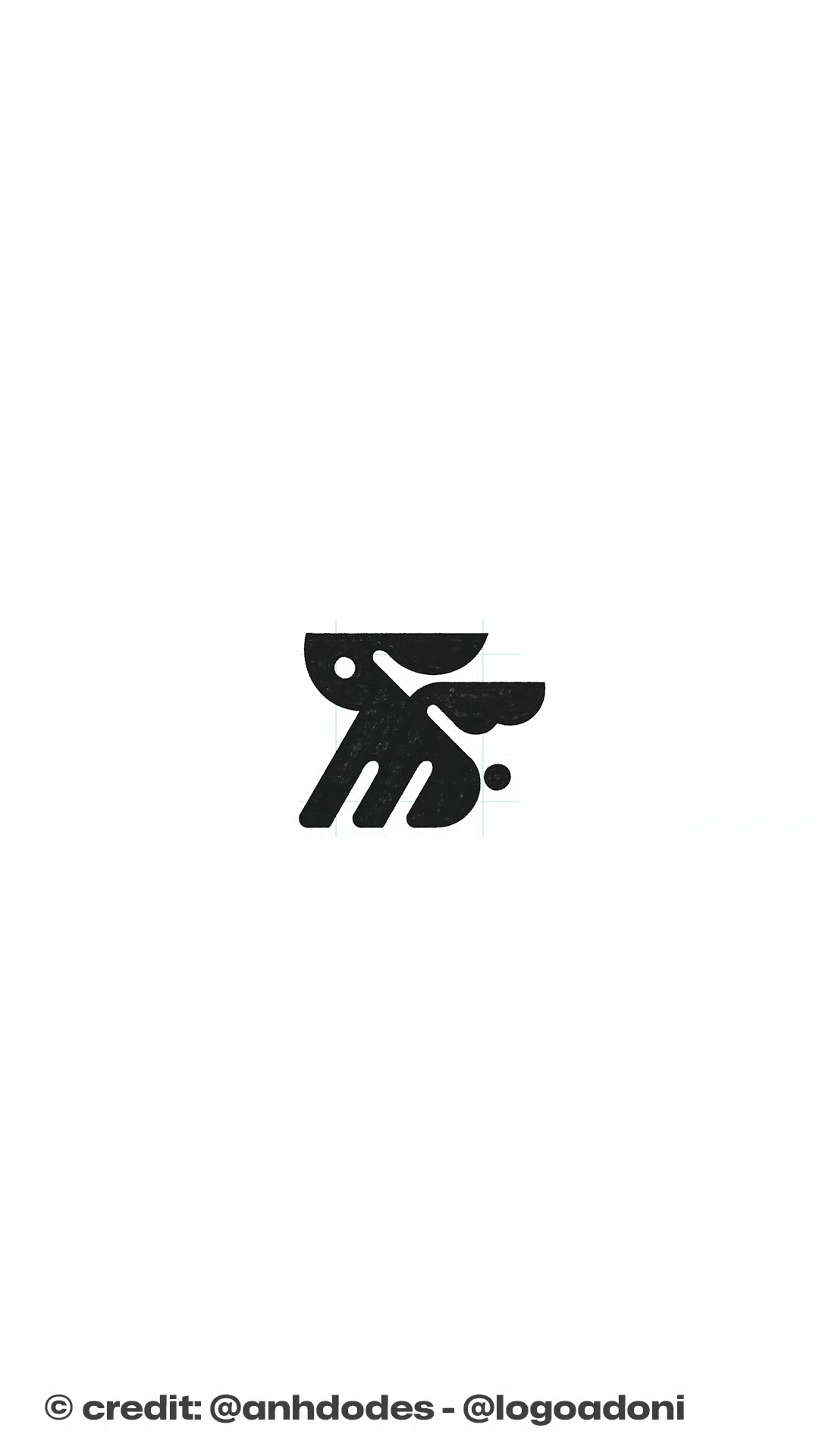 Mythical cute flying bunny rabbit pet logo for sale by Anh Do - Logo ...