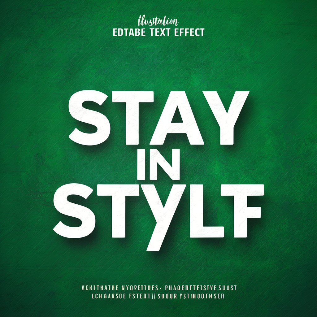 STAY IN STYLE TEXT EFFECT by Tahsin Adnan on Dribbble