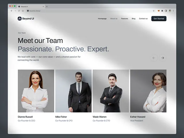 Browse thousands of Team Page images for design inspiration | Dribbble