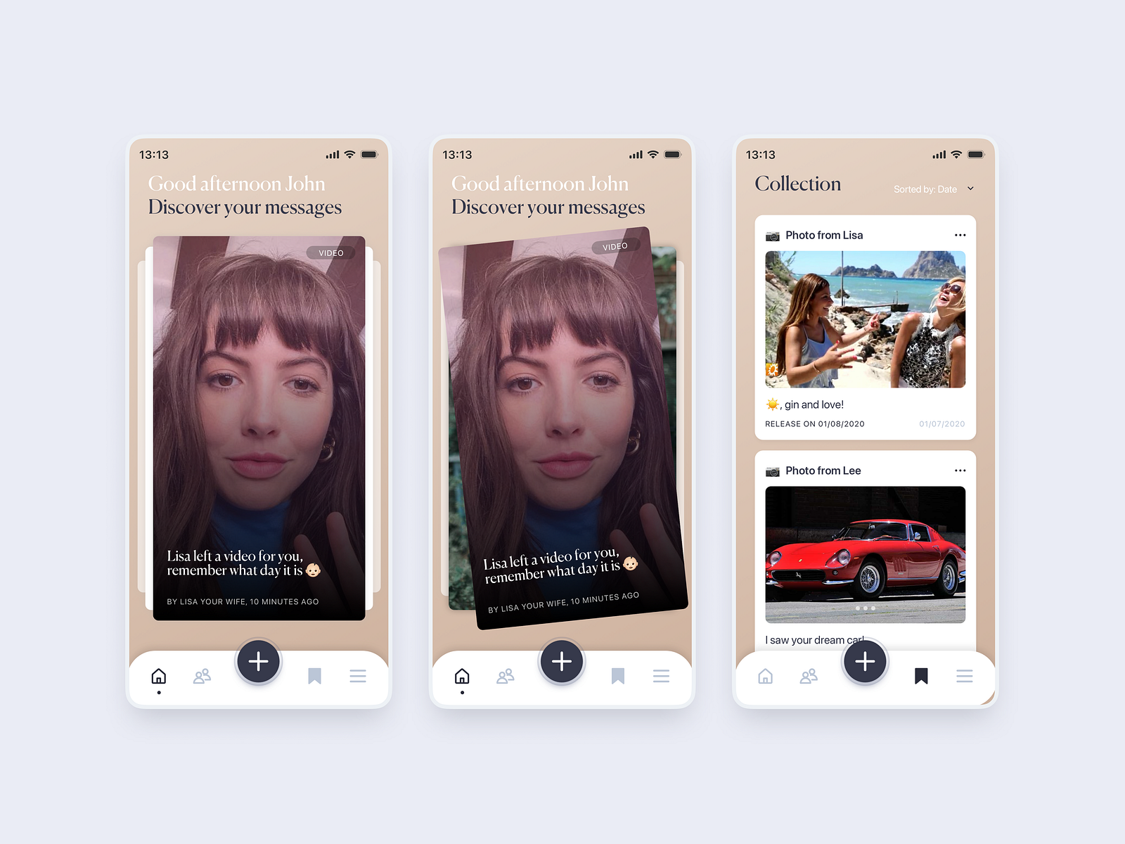 Social media app design by John Davies on Dribbble