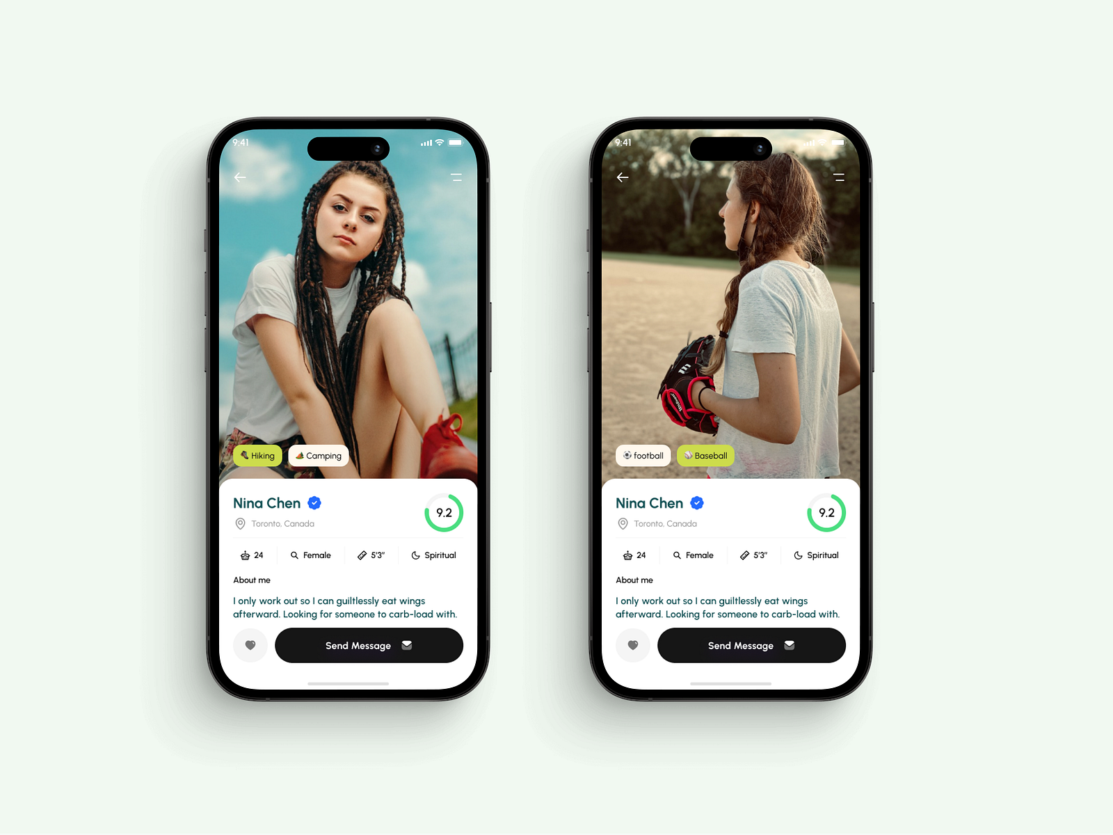 Modern Dating App Profile | Mobile App | UI/UX by Ghurki Design Co. on ...