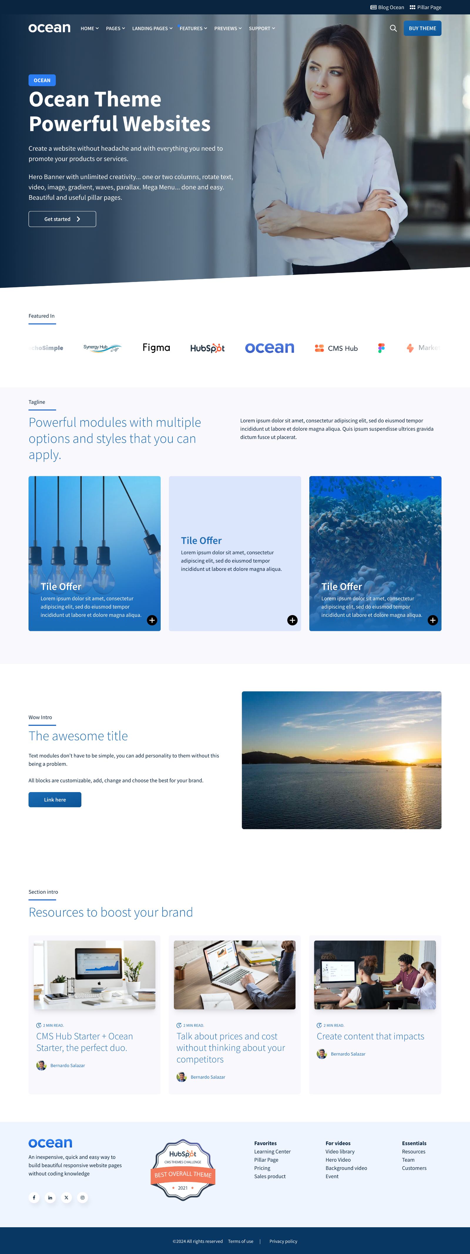 Ocean Theme designs, themes, templates and downloadable graphic ...