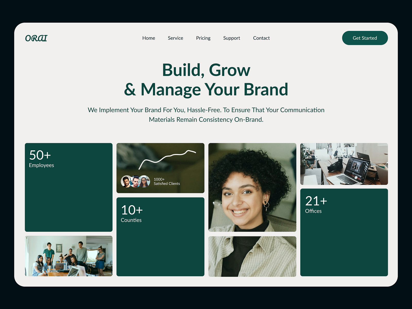 Modern and Clean Website Hero Section Design by Kamrul Maruf on Dribbble