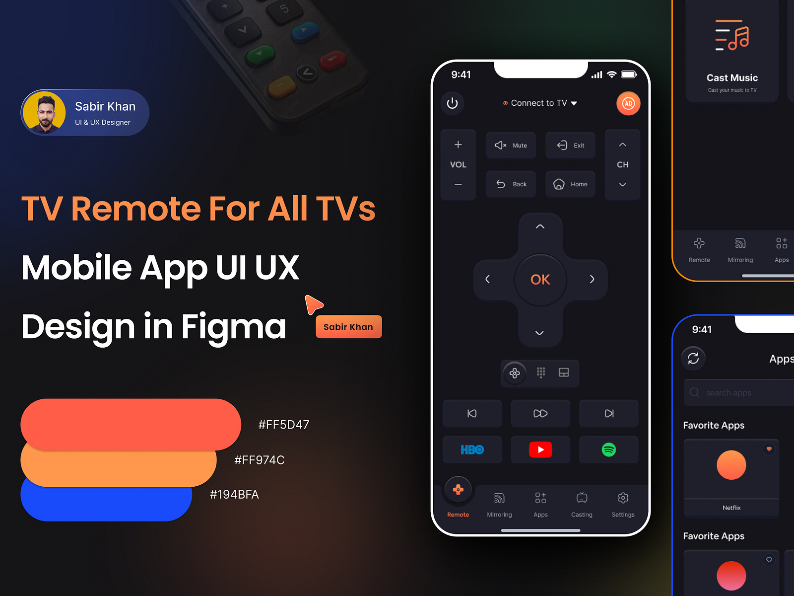 TV Remote For All TVs UI Kit Design by Sabir_designbox on Dribbble