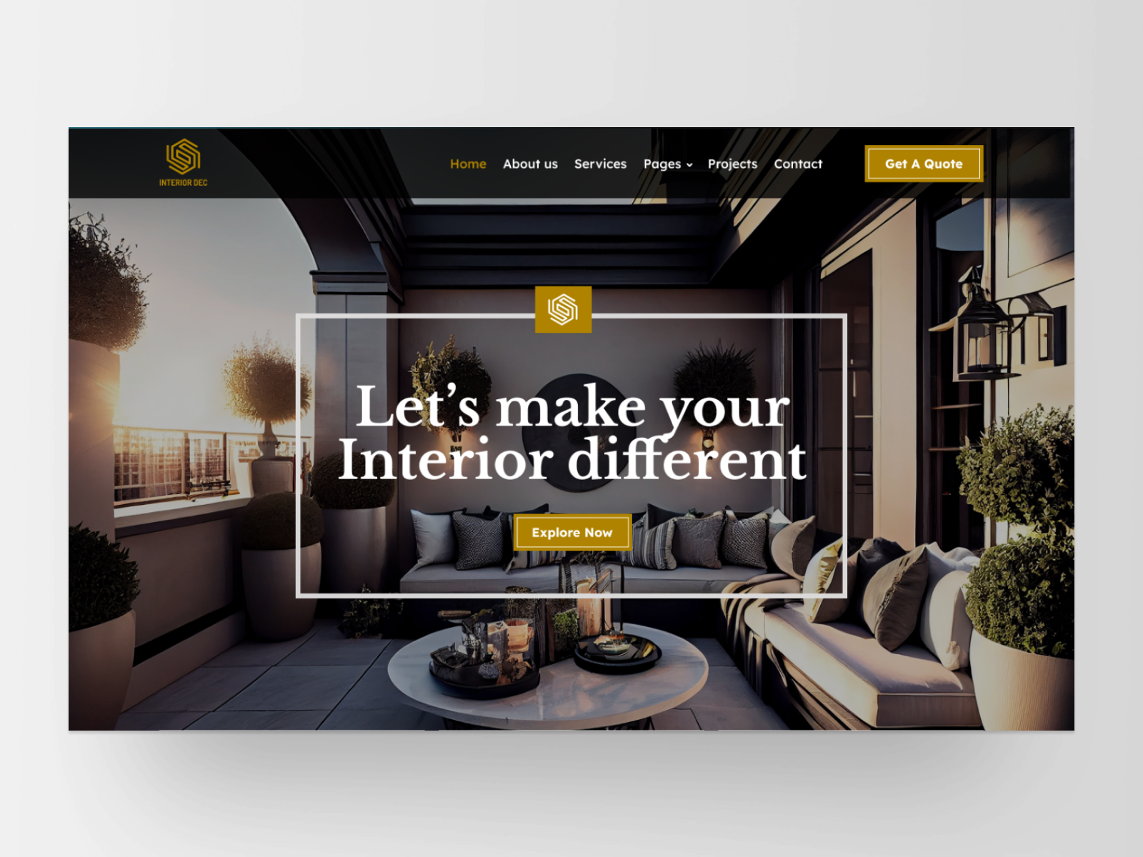 Interior Website Design by Design fantacy on Dribbble
