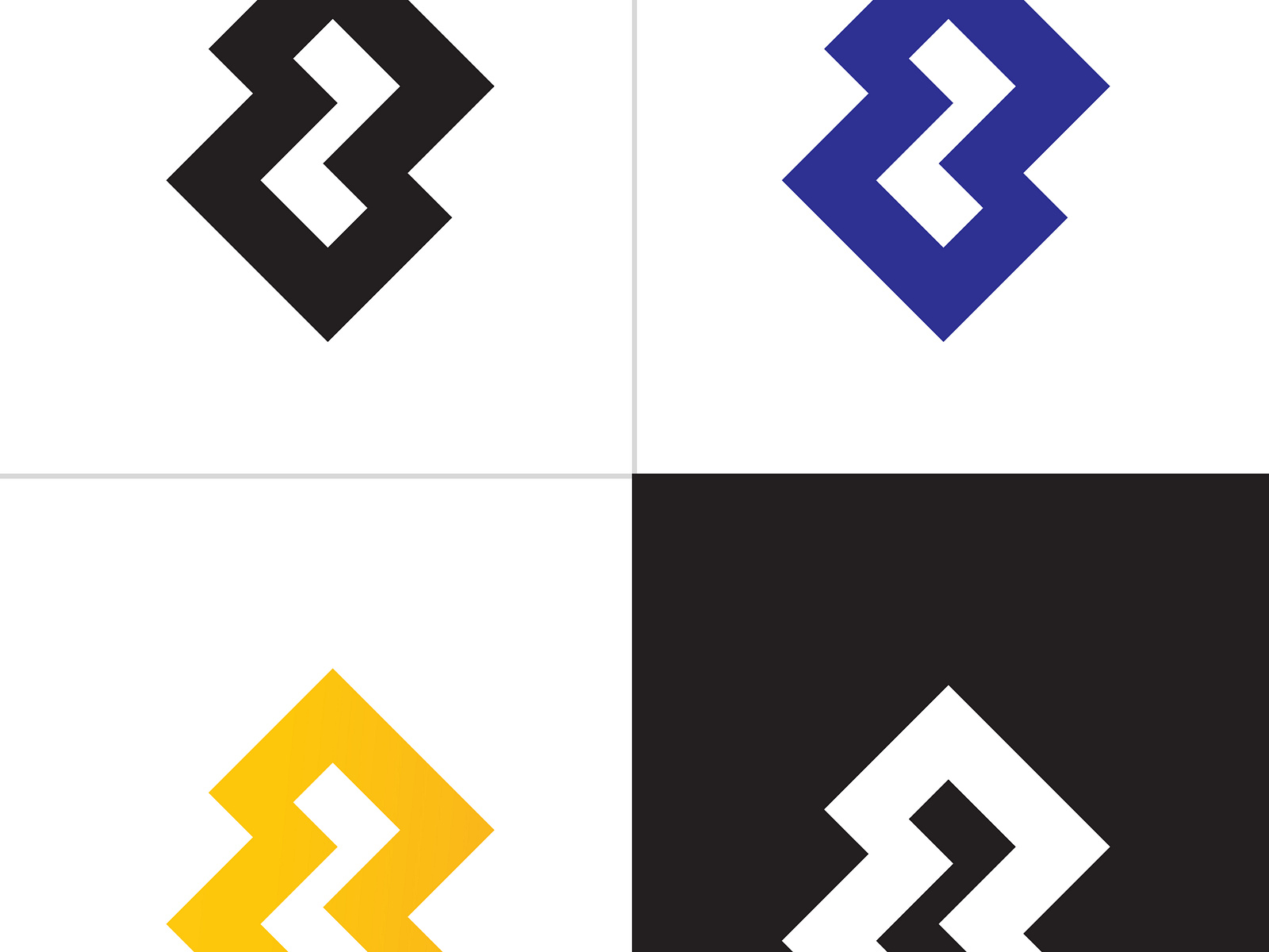 Negative Space Z logo Mark by Mahamud hasan Tamim on Dribbble