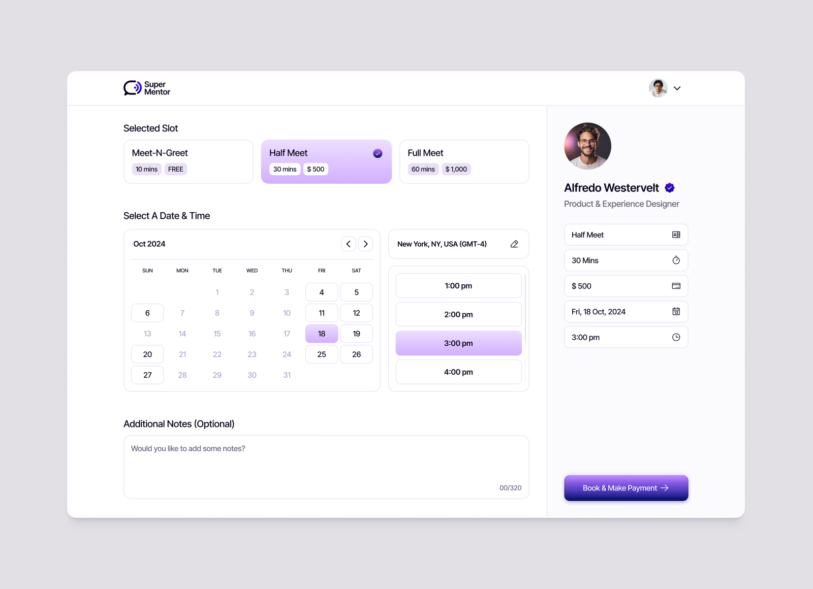 Super Mentor's new call booking UI by Chirag Madhu | Designs By Chirag ...