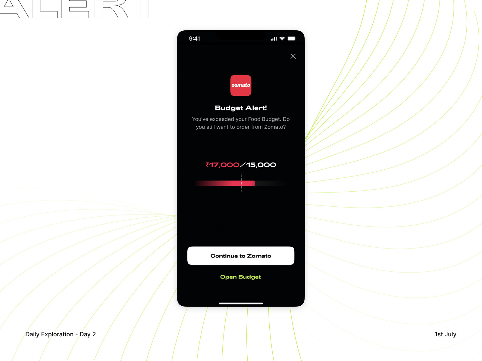Budget Alert! by Pranjal Singh on Dribbble