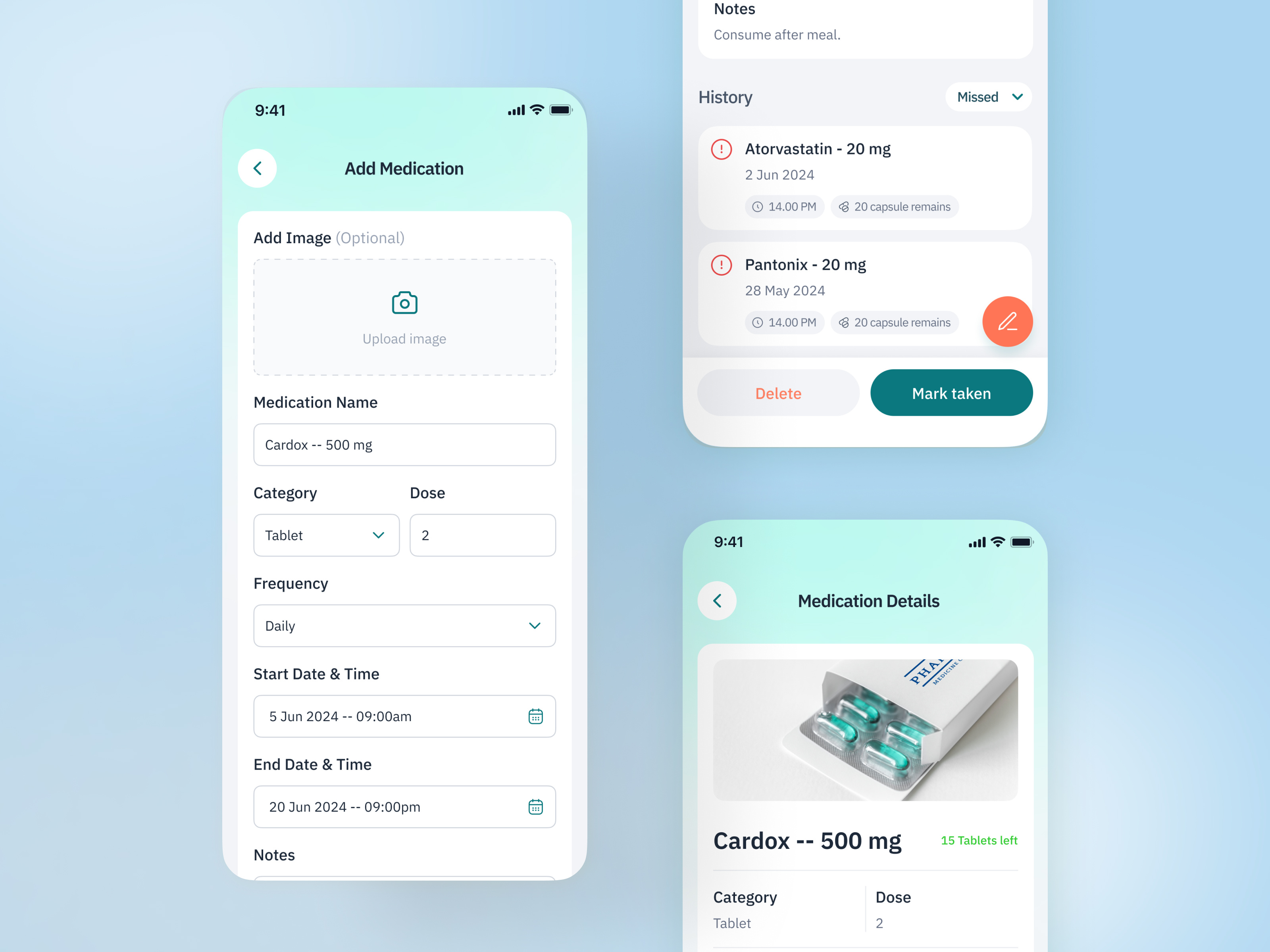 Medicine Reminder Mobile App Design by FocoTik UI UX for FocoTik UI/UX ...