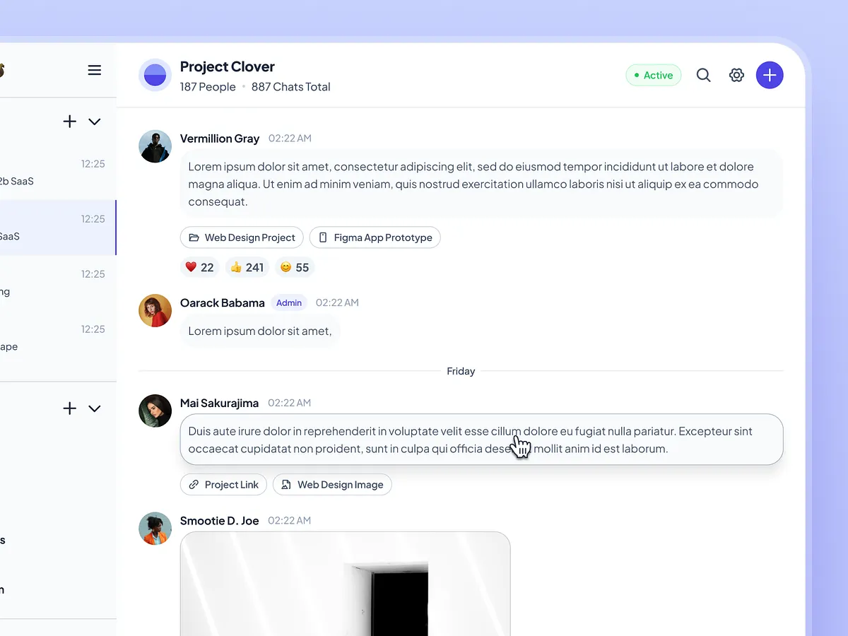 Messaging UI designs, themes, templates and downloadable graphic ...