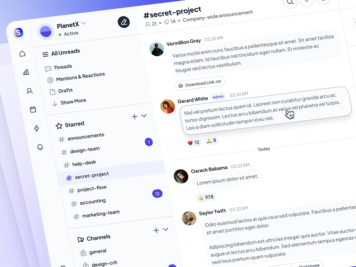 Messaging UI designs, themes, templates and downloadable graphic ...