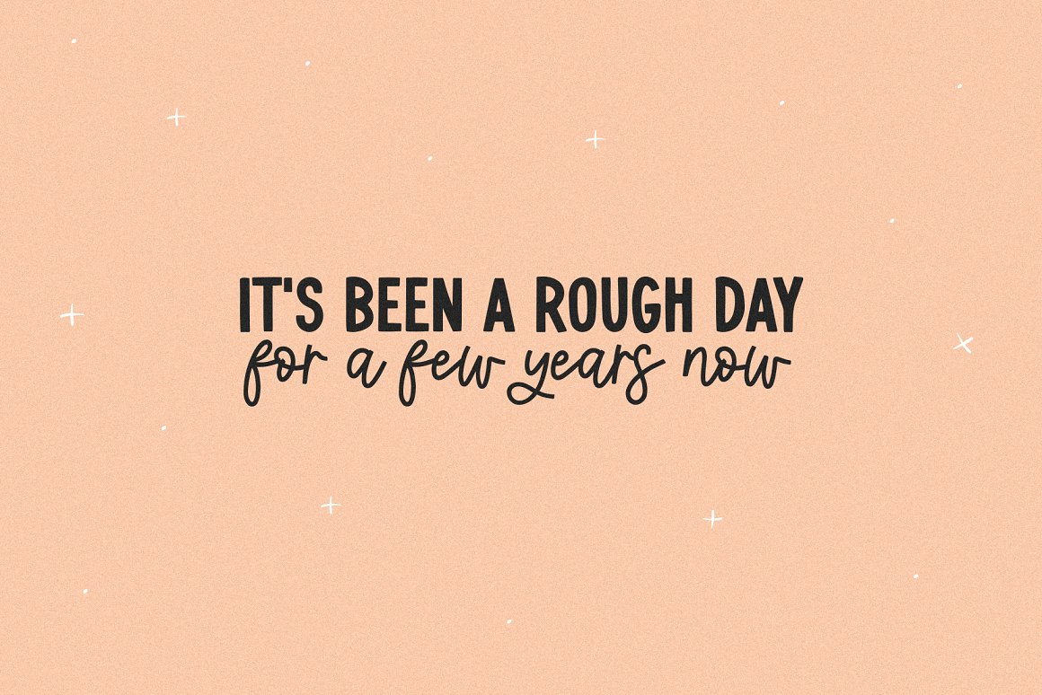 Tired Girls Club Cute Font Duo by Serif Fonts on Dribbble