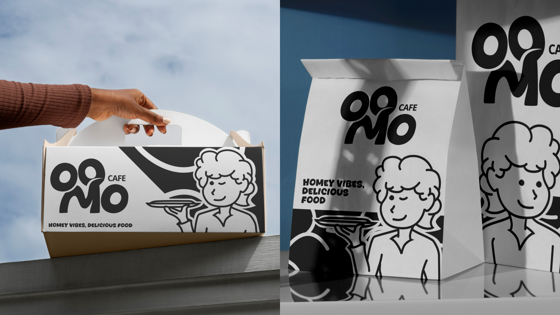 OOMO Cafe Branding Design by Febrian Aldo on Dribbble