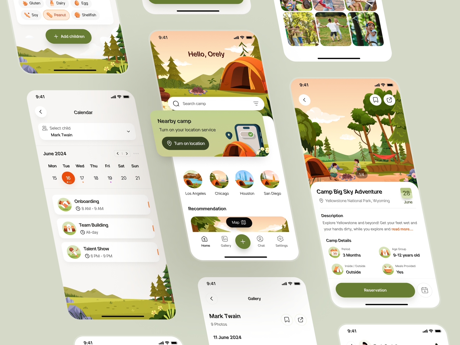Camp Buddy - Child Monitoring Mobile App UI/UX and Branding 📲 by Orely ...