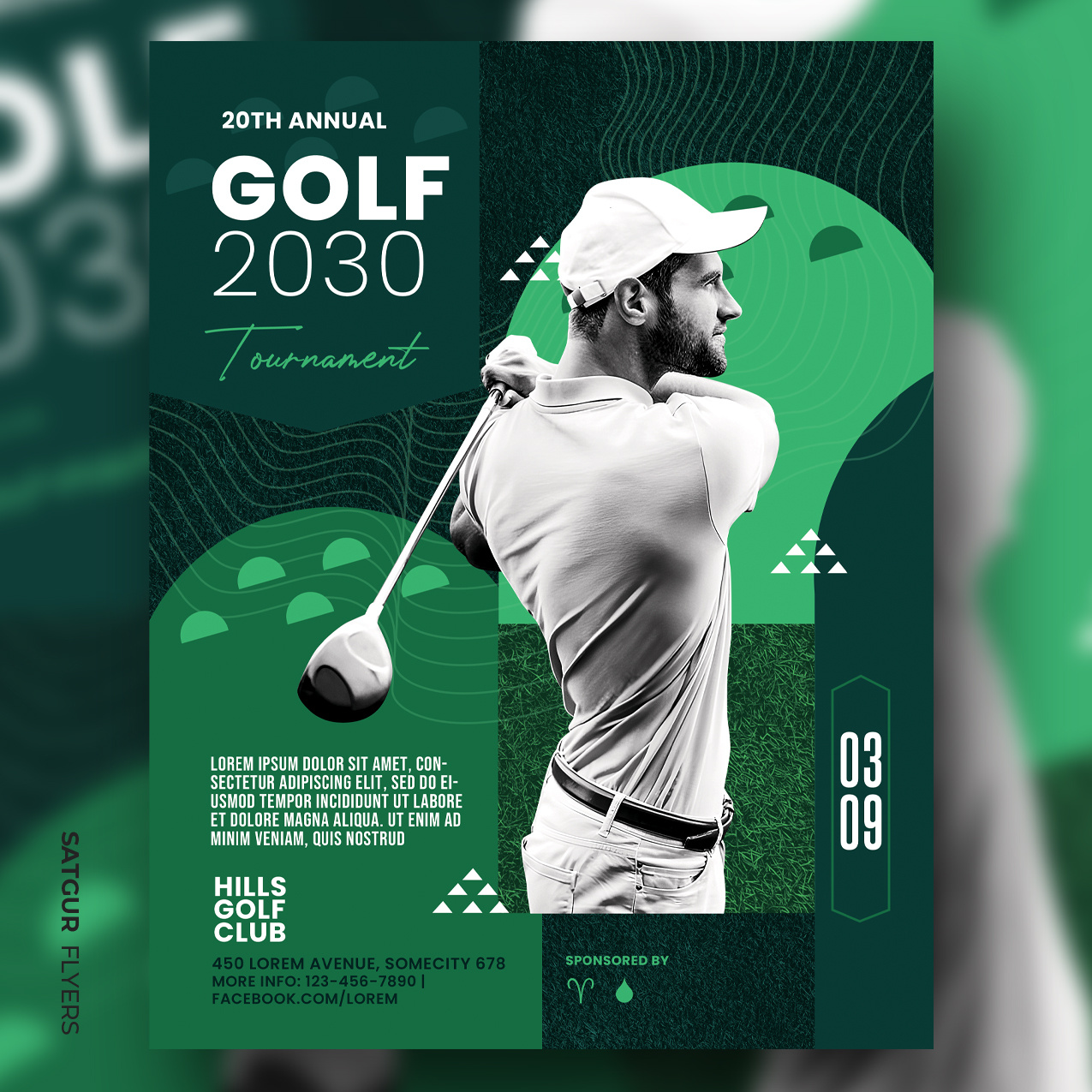 Golf Fundraiser Flyer Template Golf Tournament Flyer Template