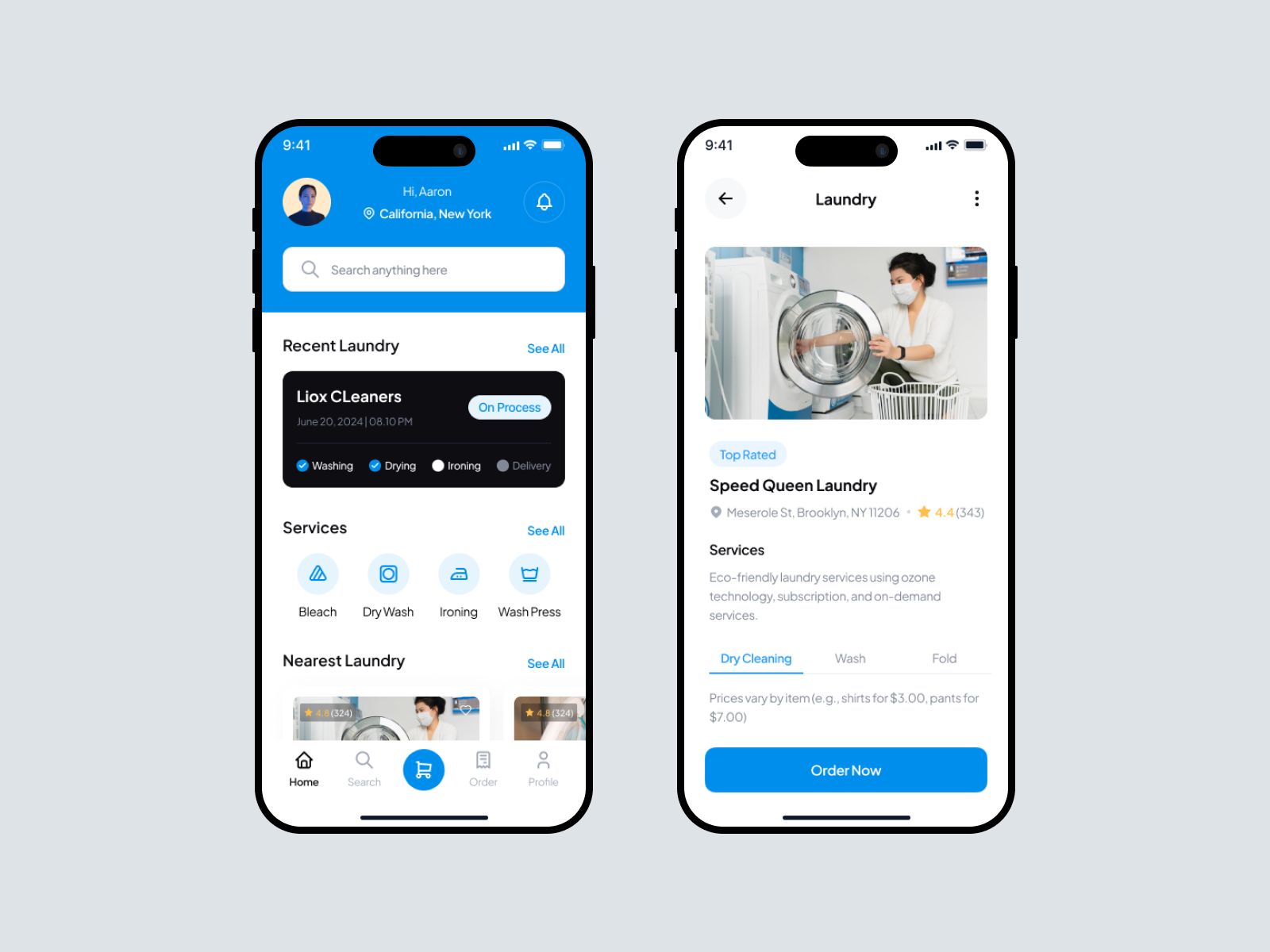Smart Laundry Mobile App by Brain Studio on Dribbble