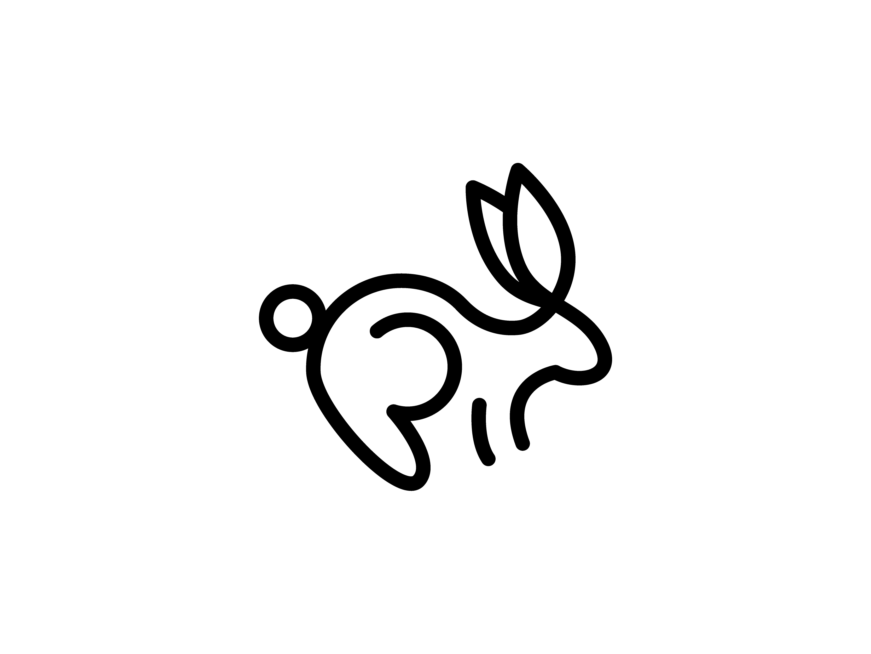 Hare Minimal Logo Design by Manu on Dribbble