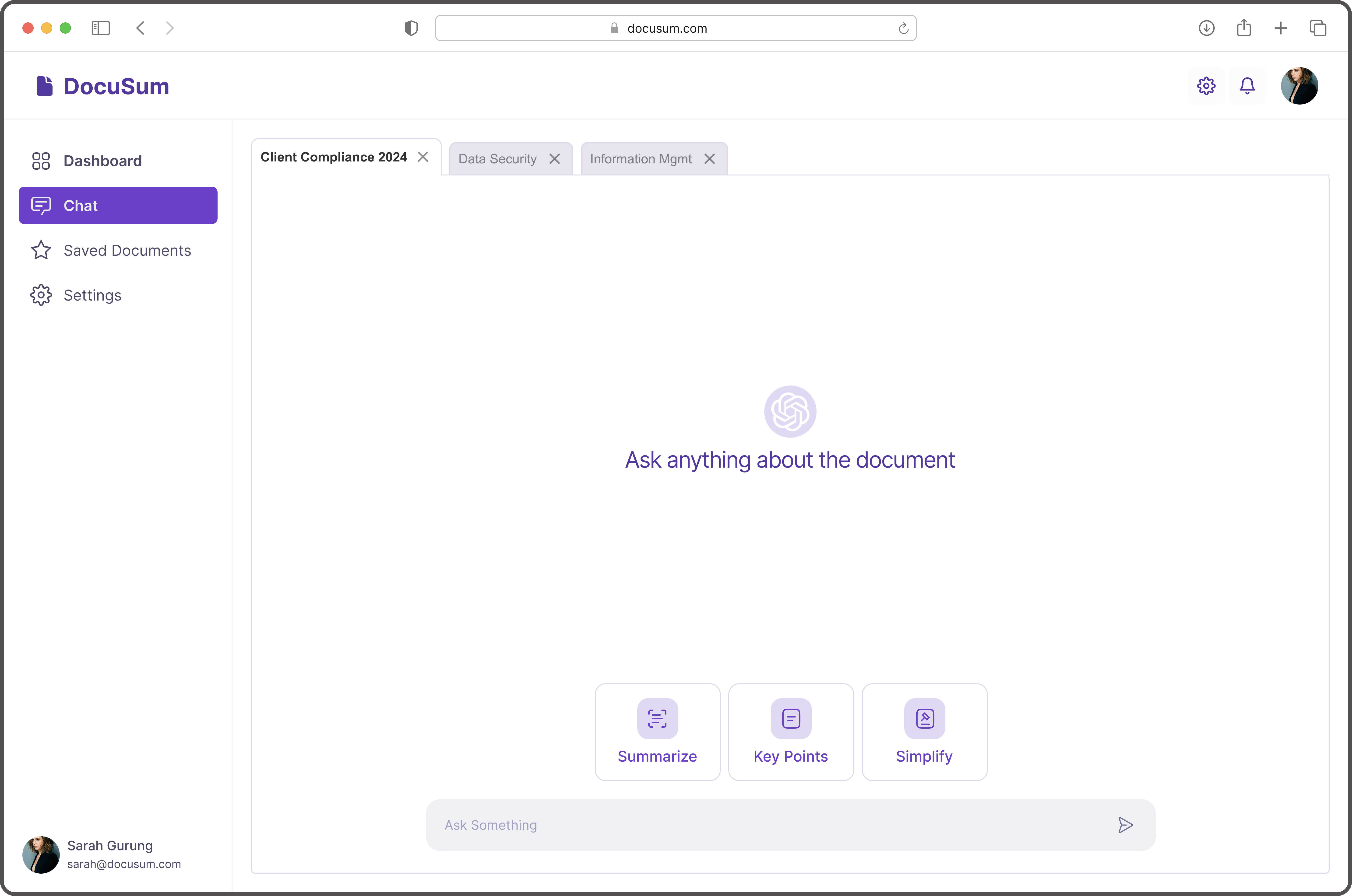 DocuSum - Document Summarizer Chatbot by Sakila Pokharel on Dribbble