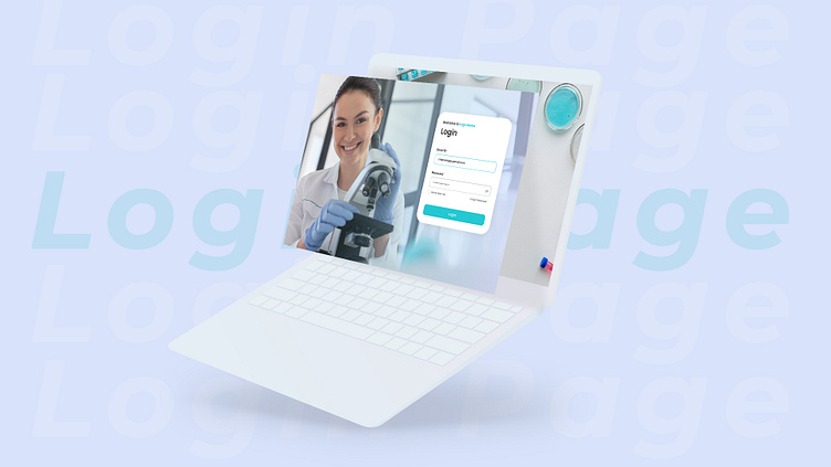 Medical-lab-dashboard-login by Vino Savian on Dribbble