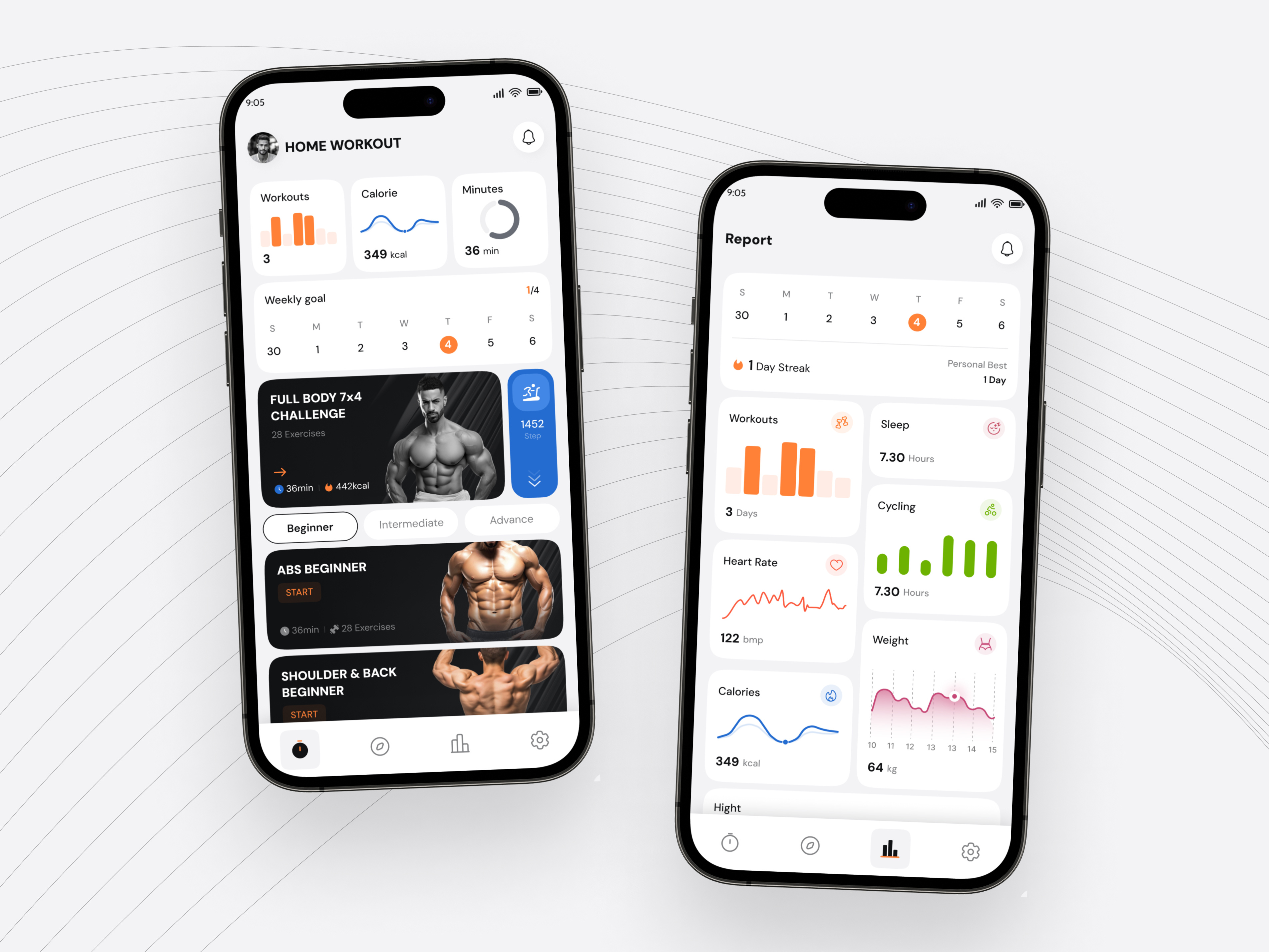 Fitness Mobile App UI | Bento Design Next-Gen UI/UX Innovation by Parth ...