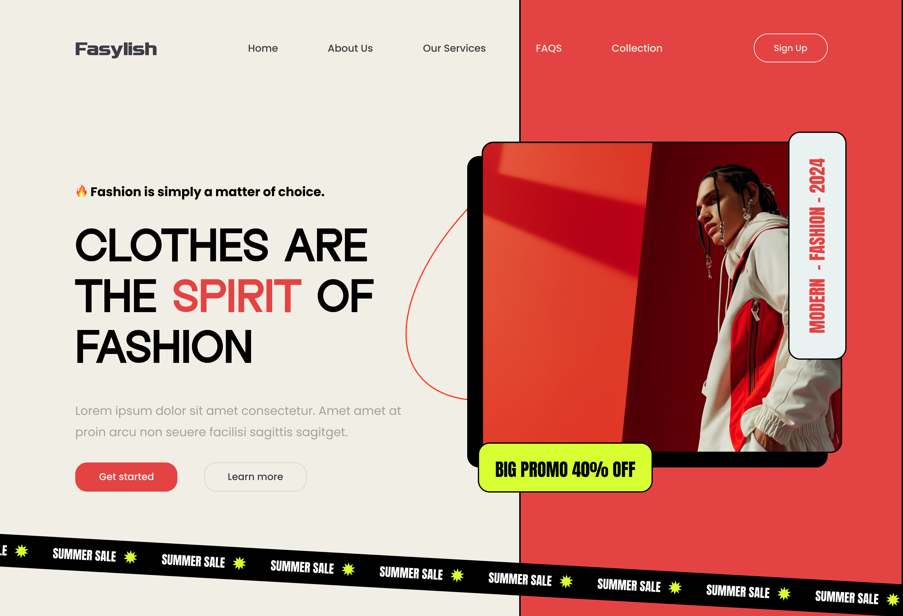 Fasylish- Fashion Retro Cloth Website by Mehbubur Rahman on Dribbble