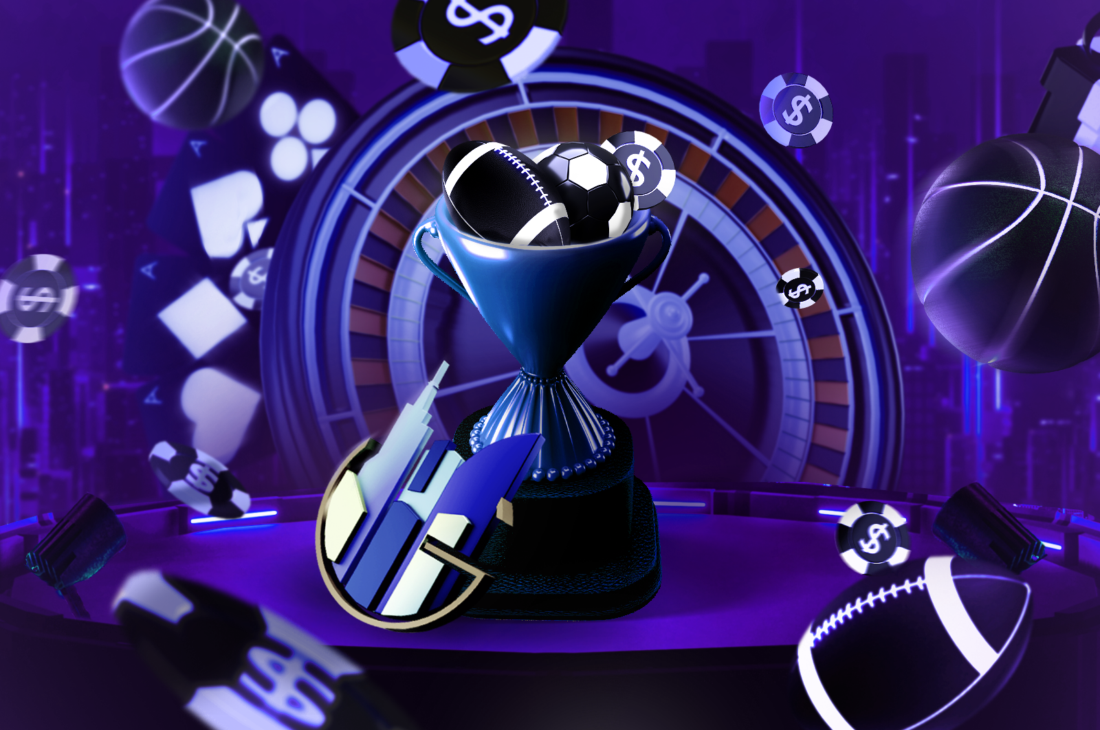 GAMBLE CITY 3D VISUALS by Alex Yandyan on Dribbble