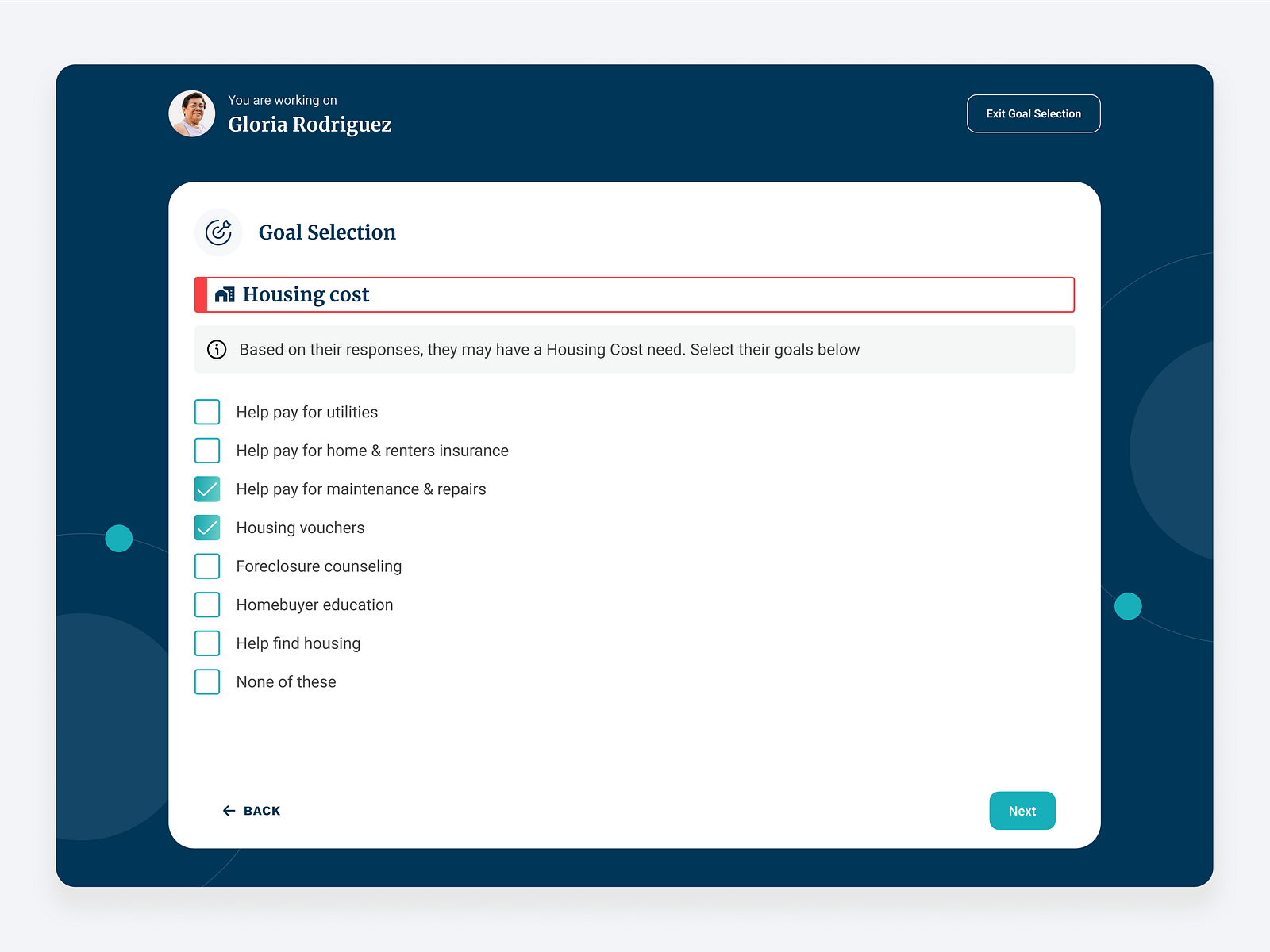 Thrive Web Goal Selection by Kimera Studio on Dribbble