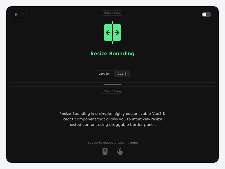 Vue3 Resize Bounding by Mikhail Grebennikov on Dribbble