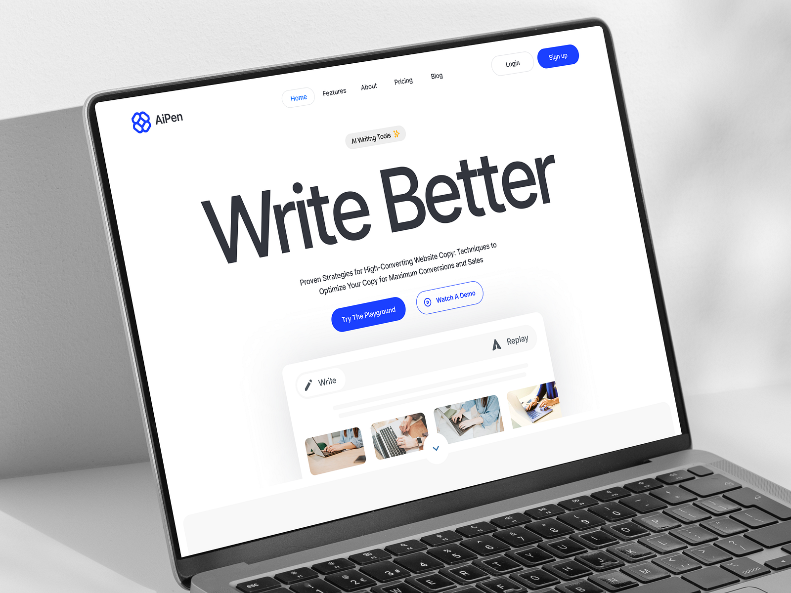 AiPen - AI Writing Tools by Sans Design for Sans Brothers on Dribbble