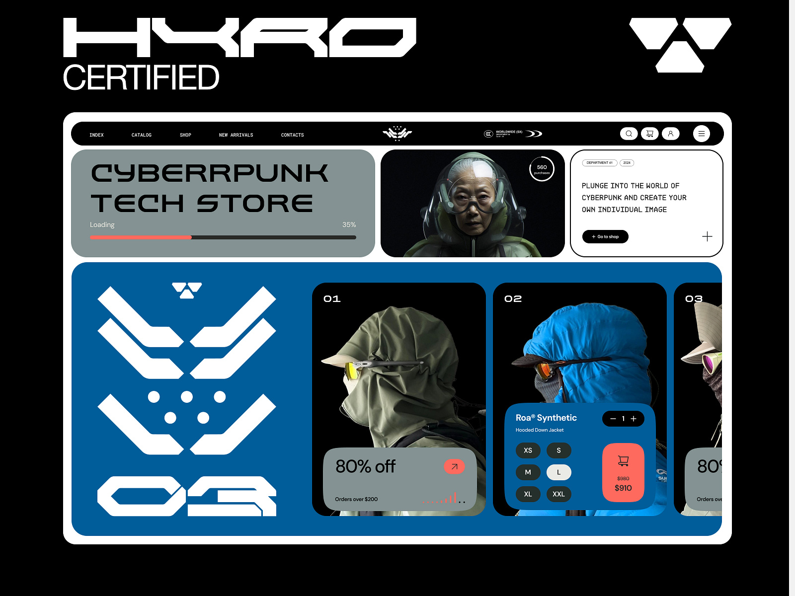Cyberpunk store concept by Aleksey Kostiuk on Dribbble