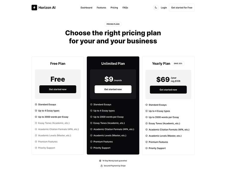 Pricing Page UI made with Shadcn UI & Horizon UI by Horizon UI on Dribbble Pricing Page UI made with Shadcn UI & Horizon UI by Horizon UI on Dribbble