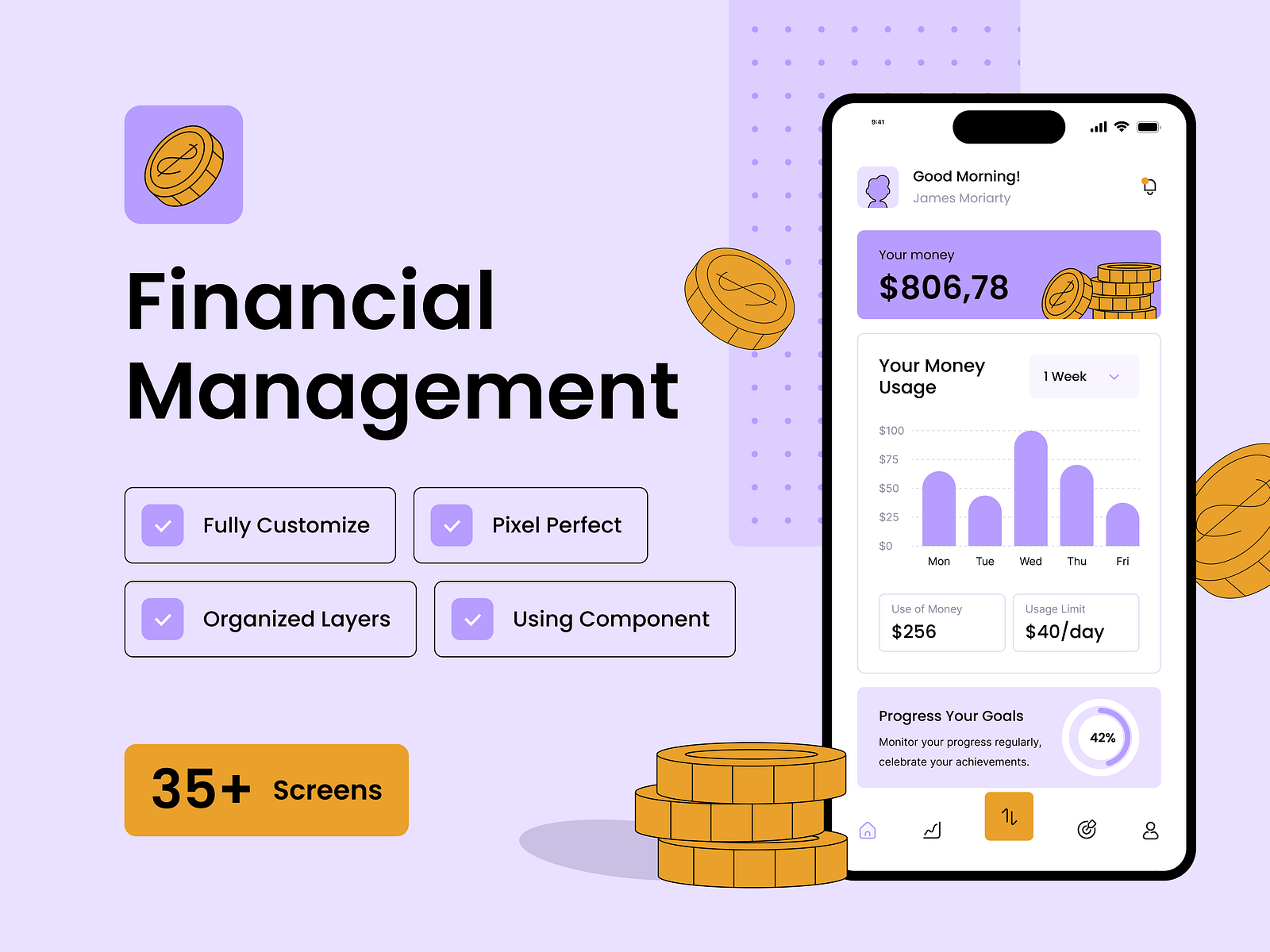 Money Management Mobile App - Application by Metamorph Lab on Dribbble