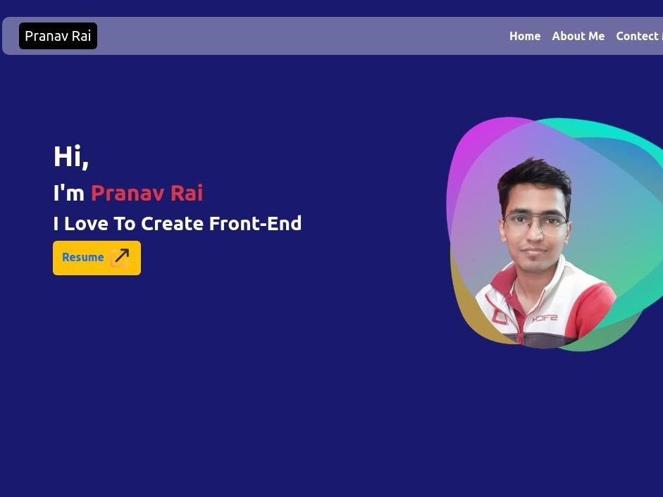 Portfolio website. by Pranav Rai on Dribbble