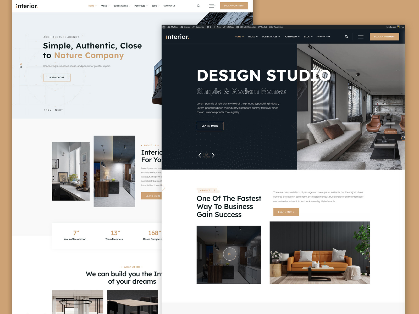 Interiar Interior Architectural Wordpress Theme By Zozothemes On