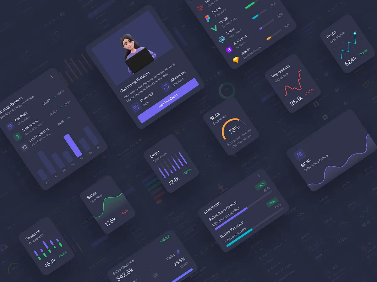 Statistics Dashboard designs, themes, templates and downloadable ...