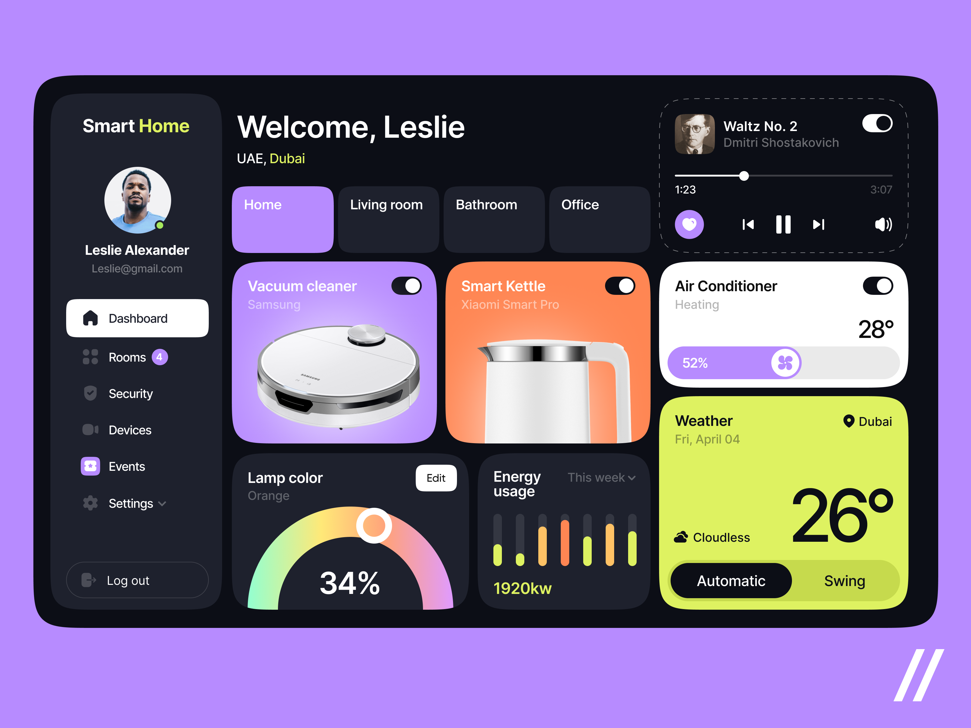 IoT Mobile IOS App Design Concept by Svetlana Kolpakova for Purrweb UI ...