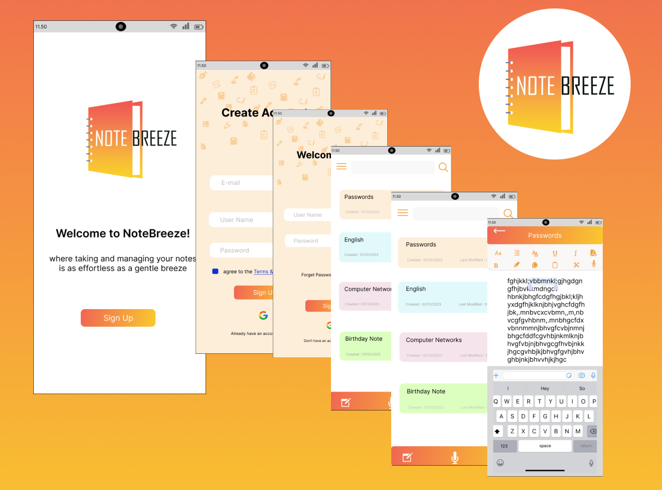 UI Design for Note taking Mobile Application by Kirushnan Kithurshika ...