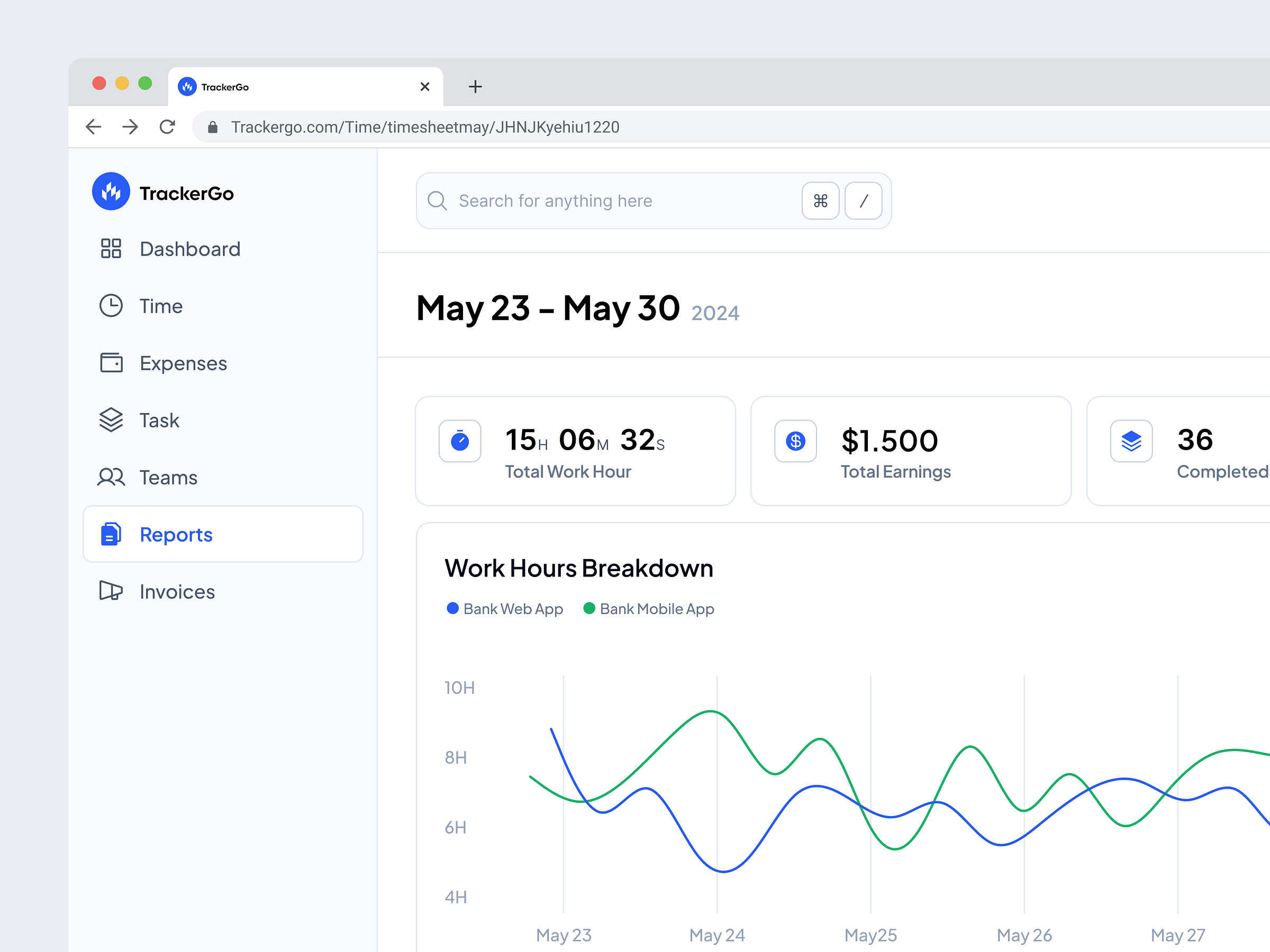 Reports ⇒ Project Tracker by Zakaria for 10am Studio on Dribbble