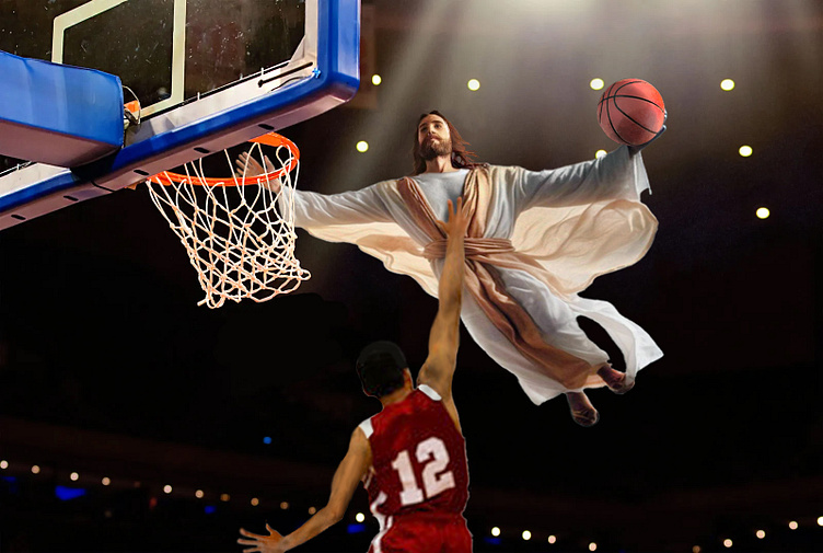 Jesus Ballin by Nick Scott on Dribbble