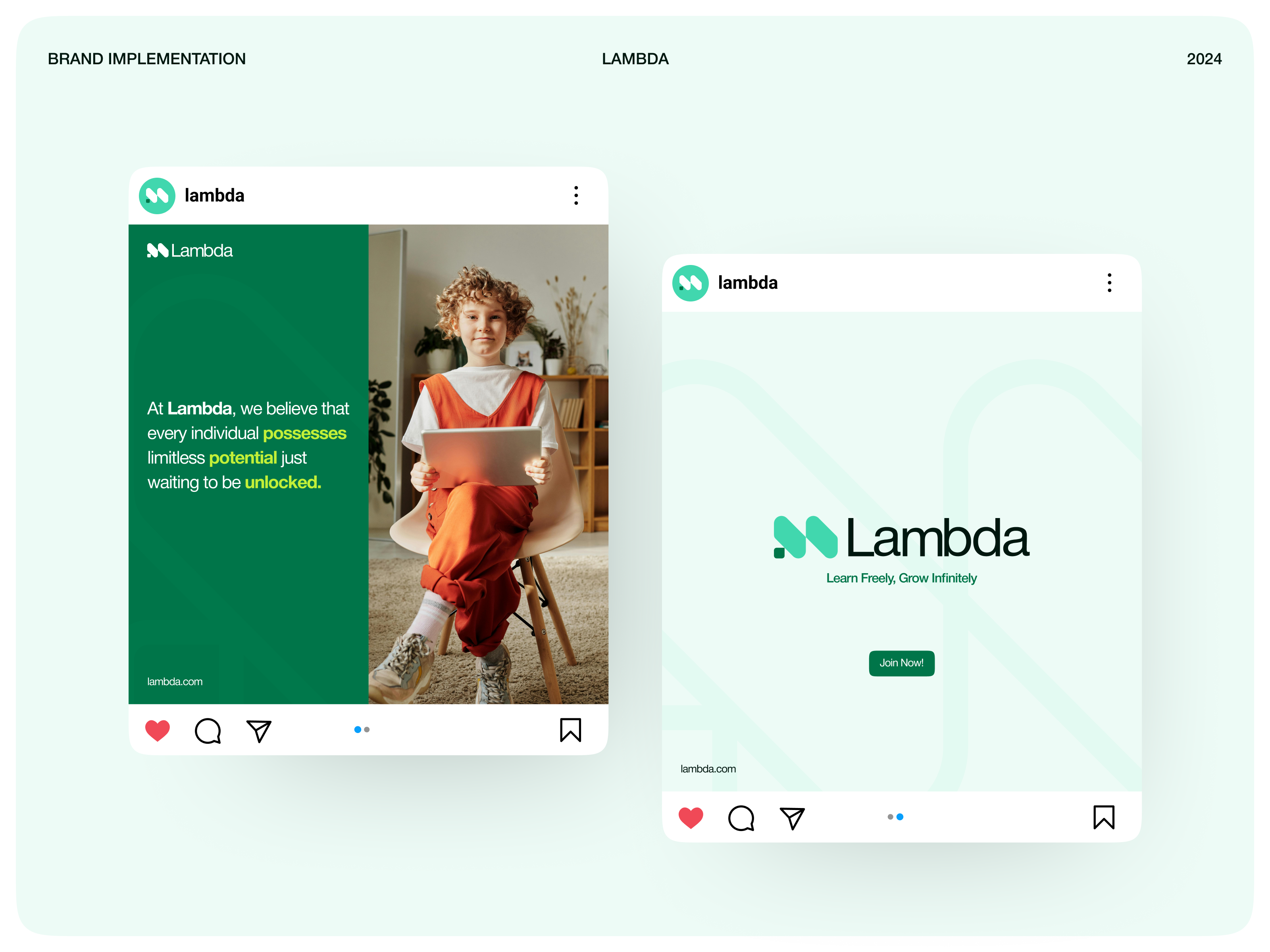 Lambda - Edutech Visual Identity by Nija Works on Dribbble
