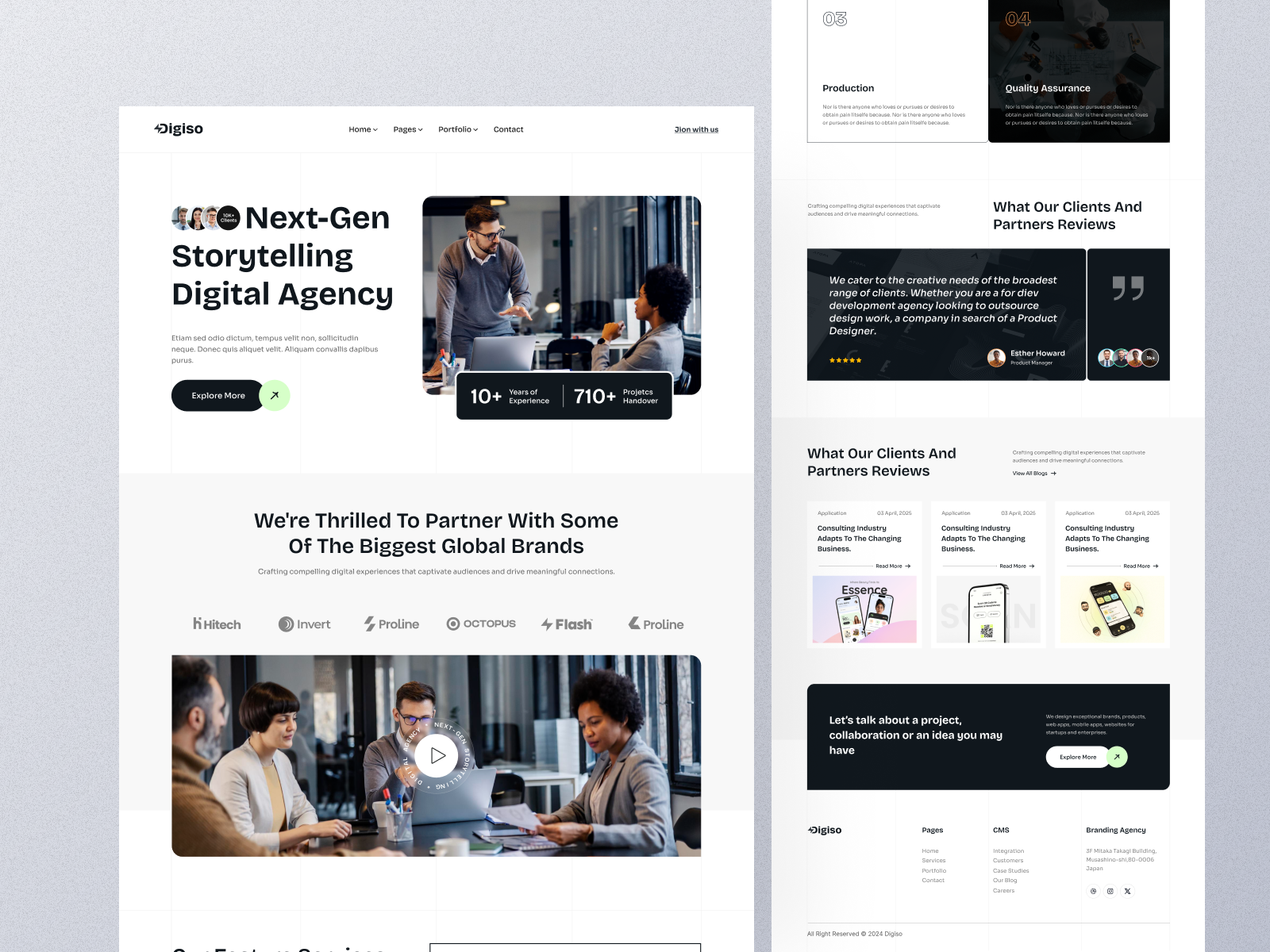 Digiso - Storytelling Digital Agency by Md Mansur on Dribbble