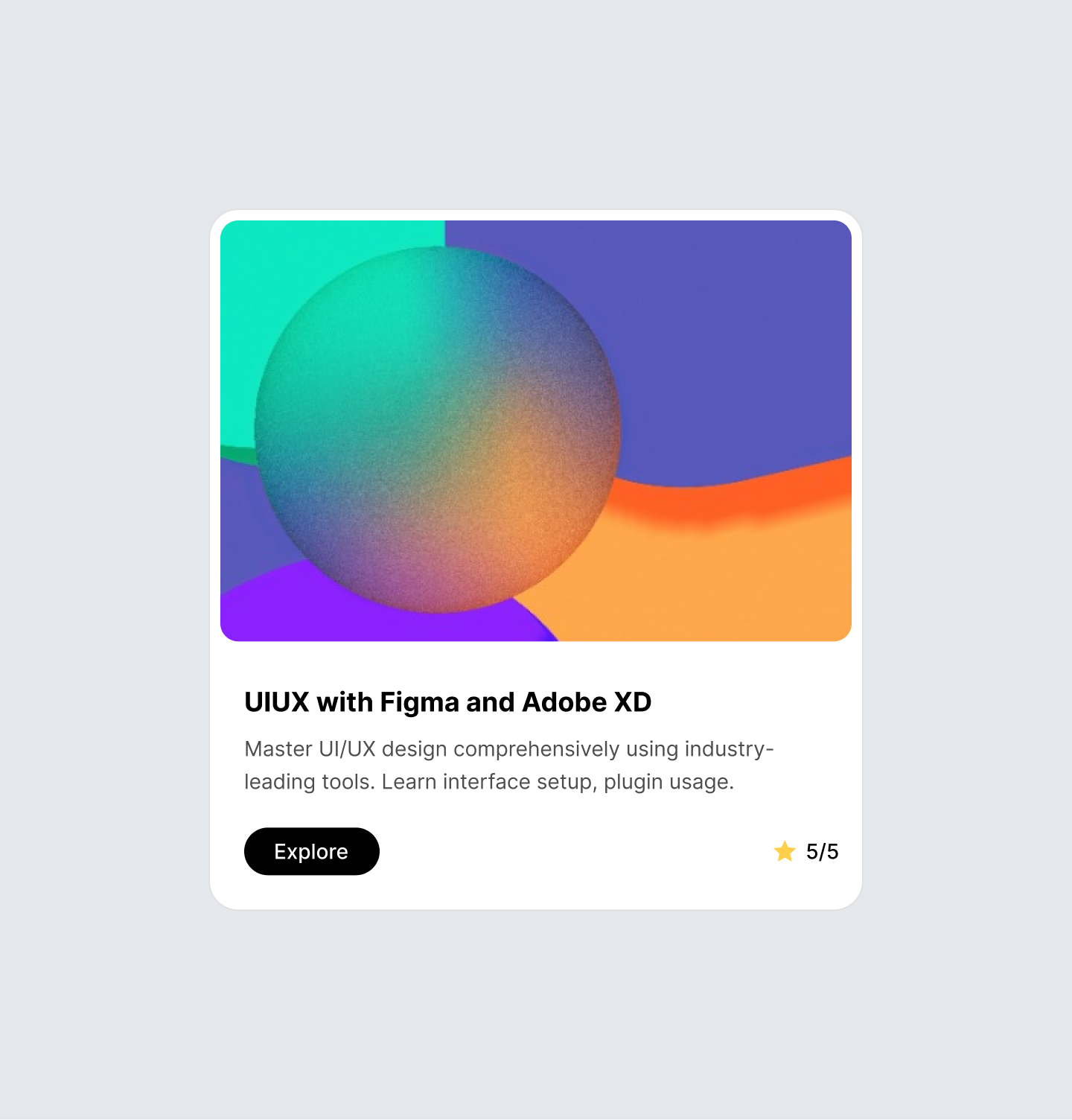 Vibrant and Minimalist Blog Card UI Design by Shubham Anand on Dribbble
