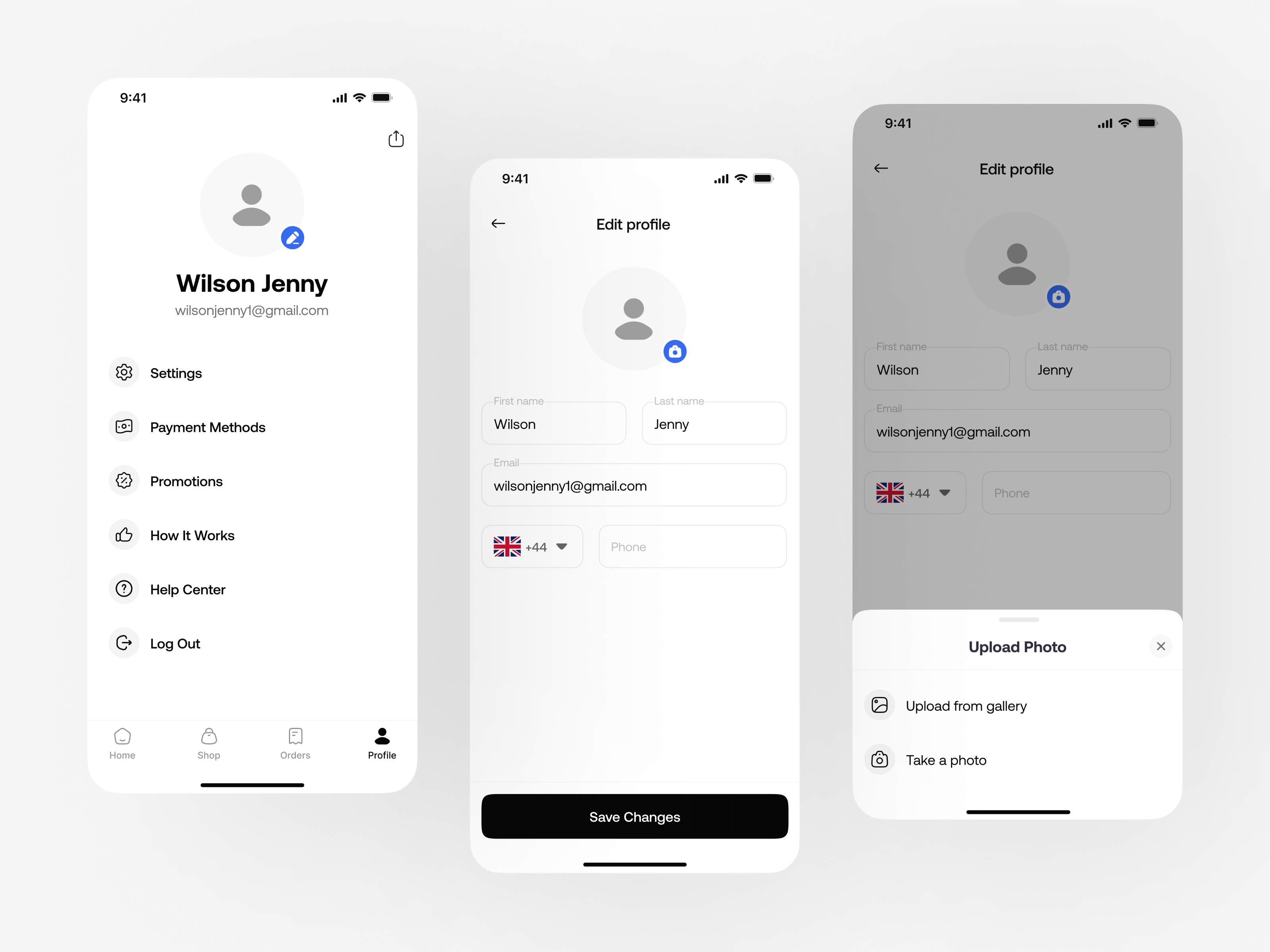 Profile Edit Mobile Design by Abraham John on Dribbble