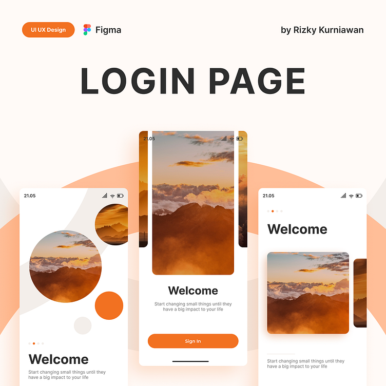 Login Page UI Design by Rizky Kurniawan on Dribbble