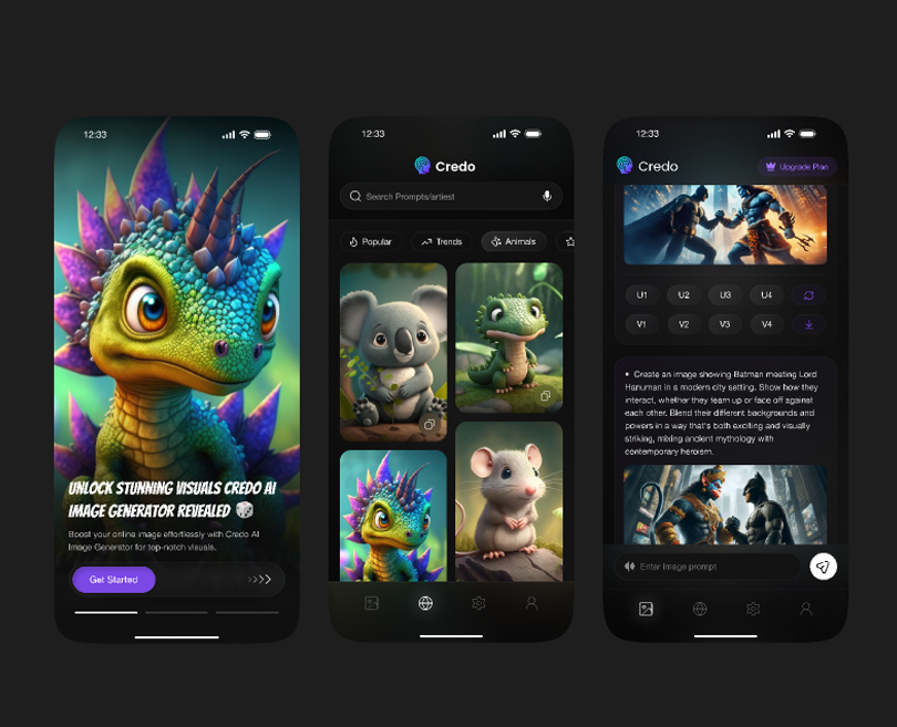 Ai image Generator App UI Design by Balaram on Dribbble